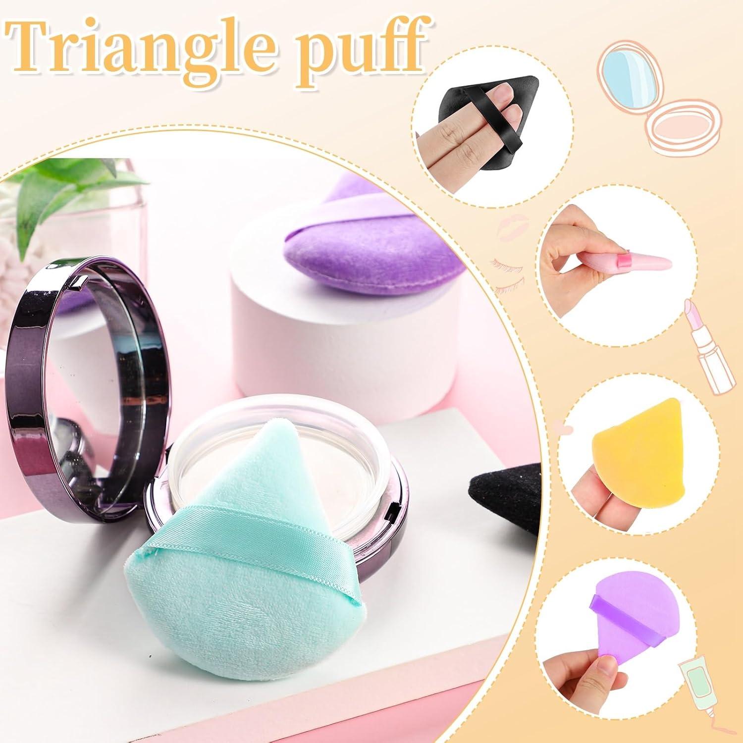 Pimoys 6-Piece Powder Puff Set - Soft Triangle Makeup Sponges for Face ...