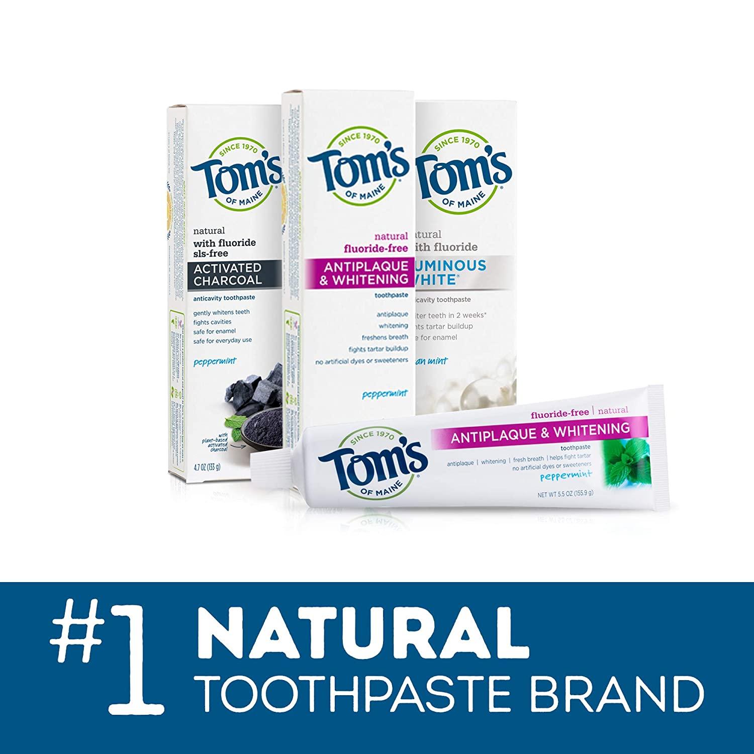 Toms of Maine Kids Silly Strawberry Toothpaste 4.2oz 3-Pack - Natural ...