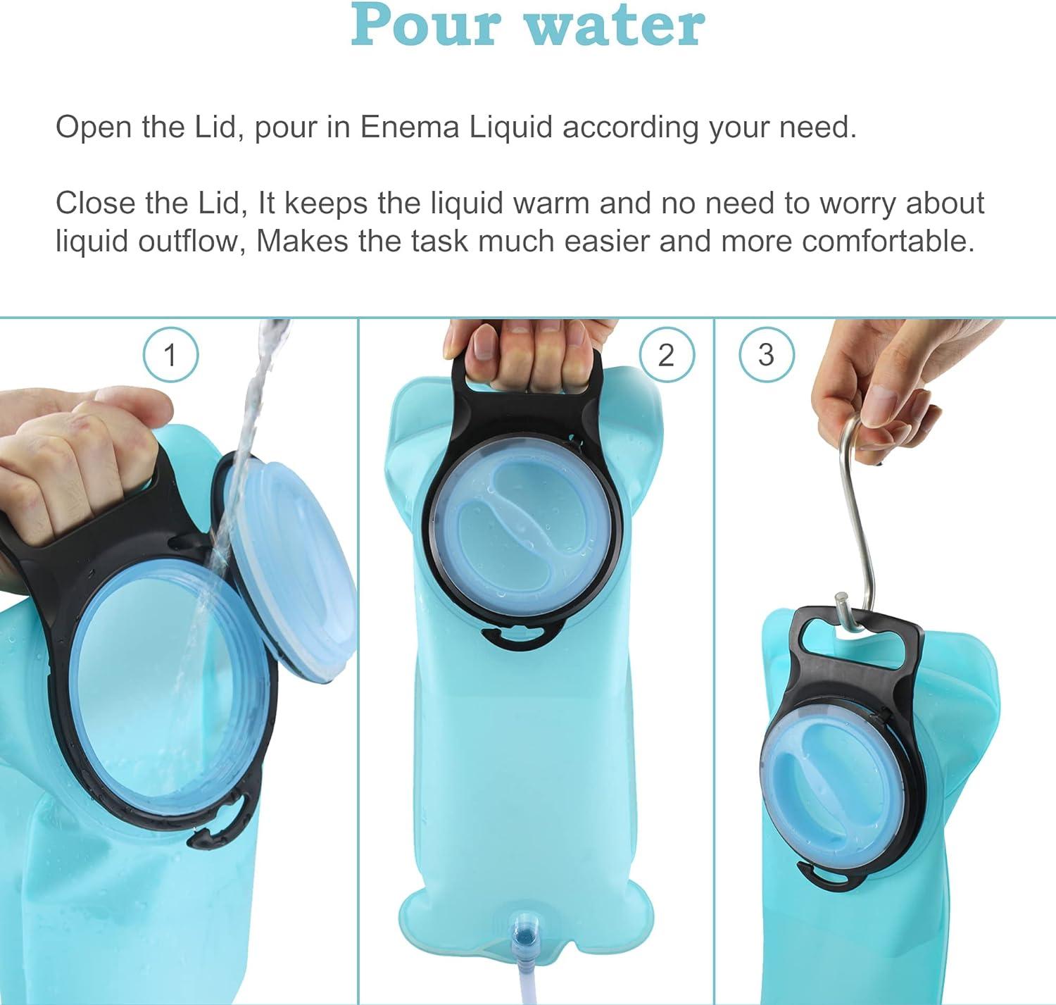 Topquafocus Portable Enema Bag Set - New Design Reusable Douche Bags ...