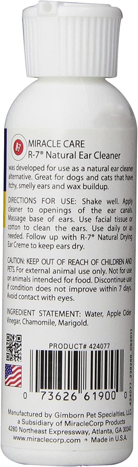 Miracle Care All Natural Ear Cleaner - 4oz | Gentle and Effective Formula