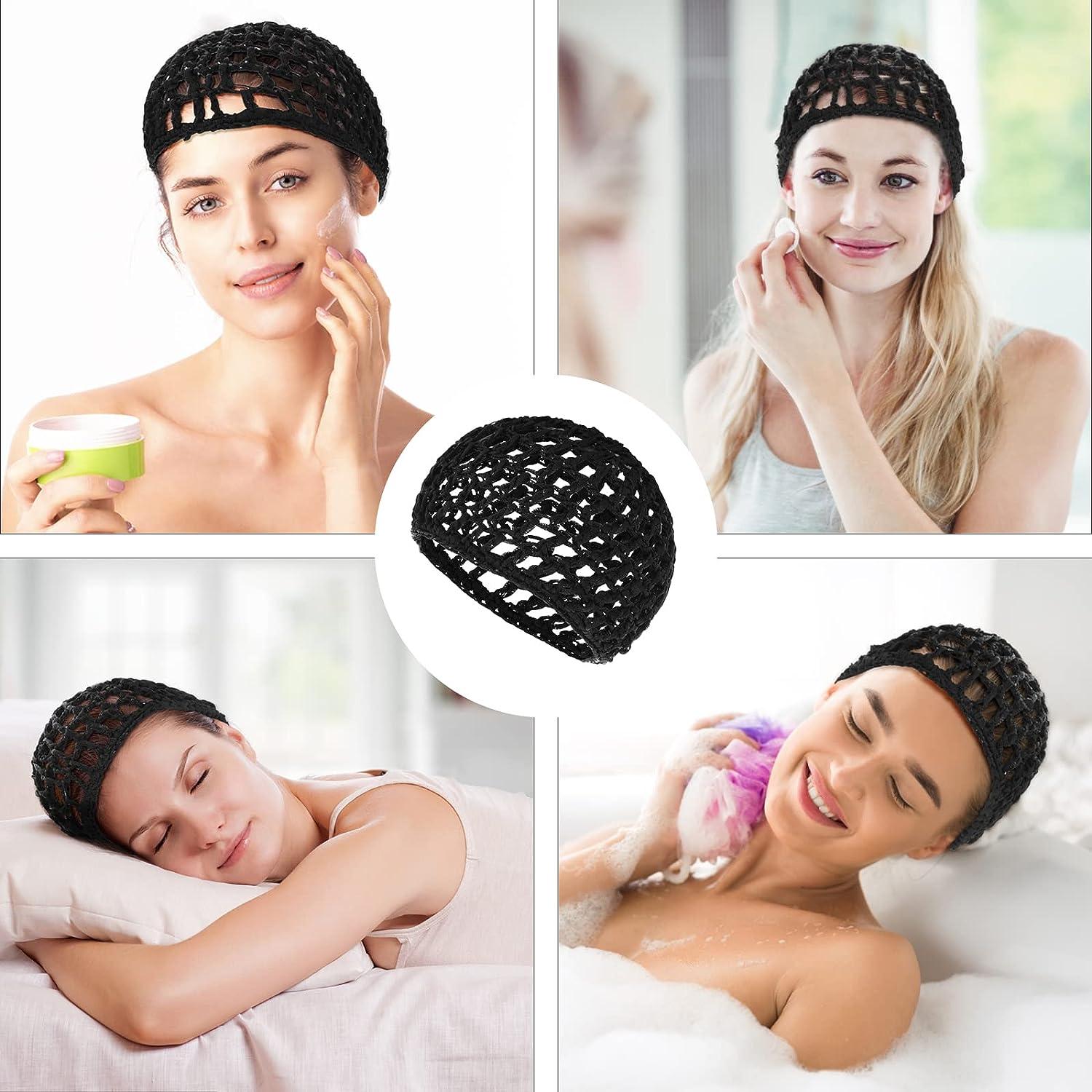 WLLHYF 2 PCS Hair Nets Cap Sleeping Hairnet Snoods Wrap Bonnets Long ...
