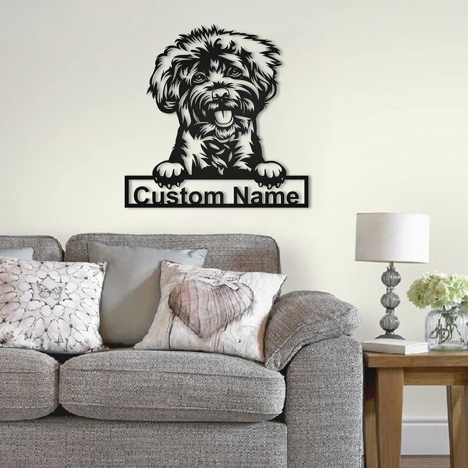 Personalized Labradoodle Wooden Shield Art | Unique Gift for Father's ...