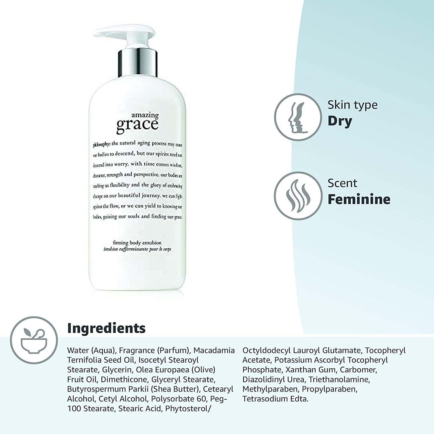 philosophy Amazing Grace Firming Body Emulsion 16 Fl Oz - Hydrating ...