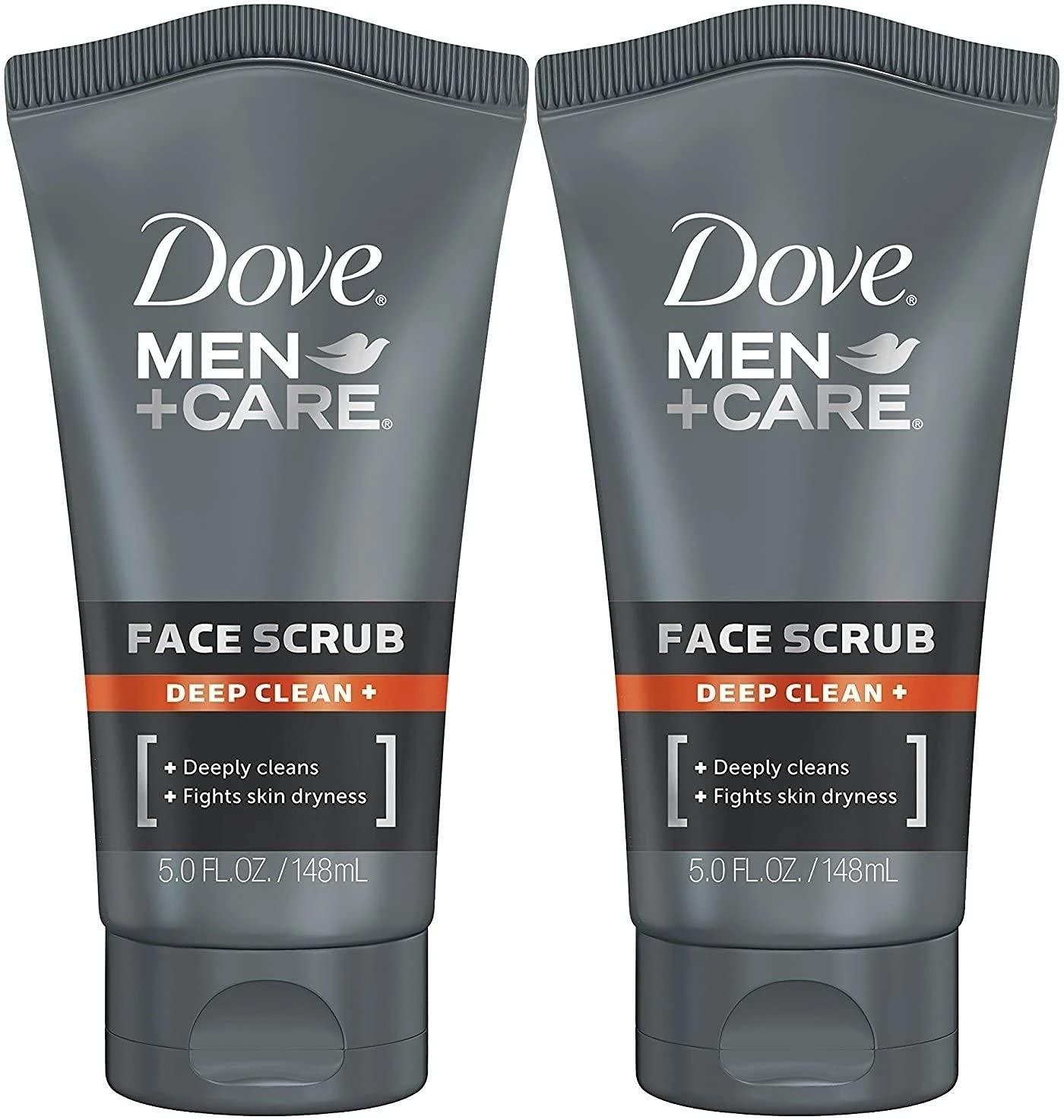 Dove Men+Care Deep Clean Face Scrub 5 oz (Pack of 2) - Exfoliating ...