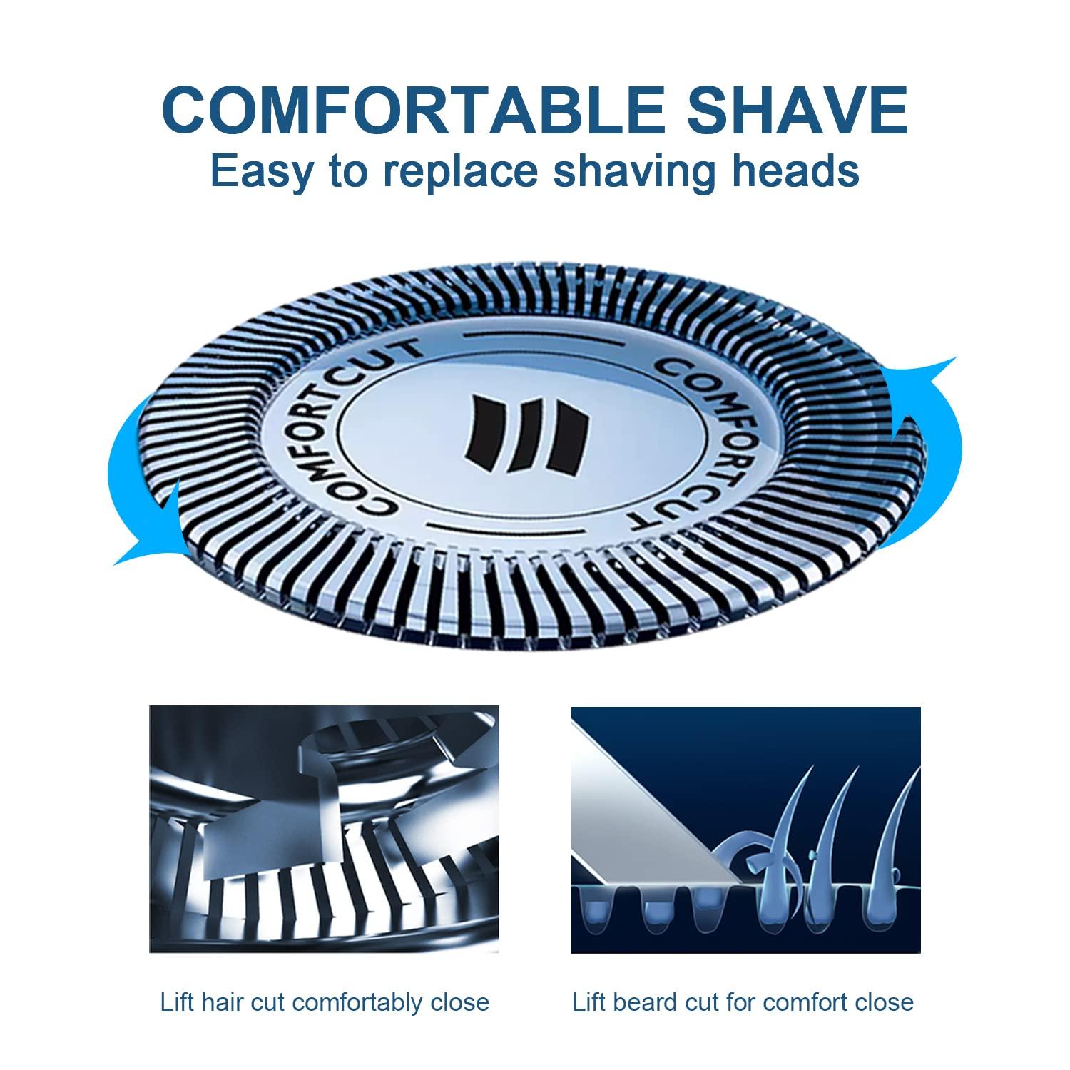 SH30 Replacement Heads for Philips Norelco Shavers - 6-Pack Compatible ...