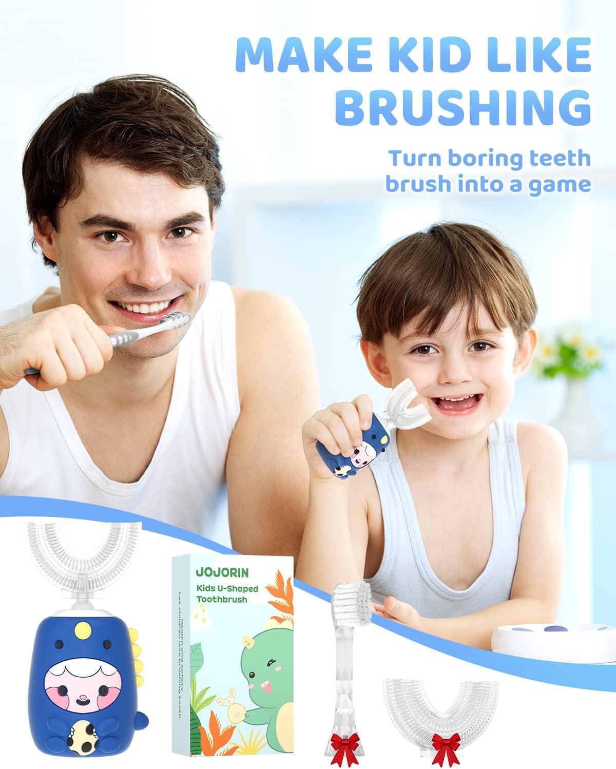 Kids Electric Toothbrush - U-Shaped Ultrasonic Automatic Toddler ...