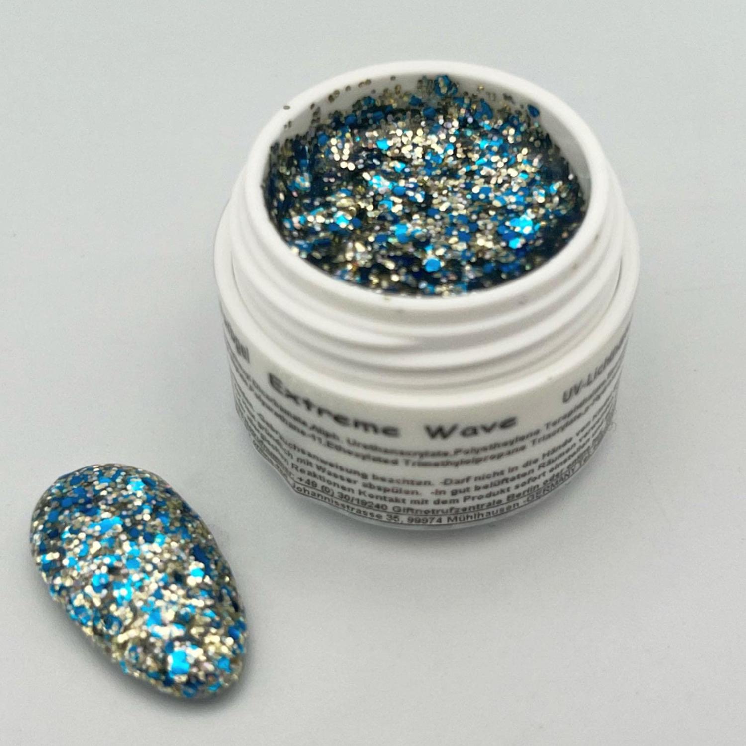 5ml UV Exclusiv Big Glitter Gel - Extreme Wave | International Shipping ...