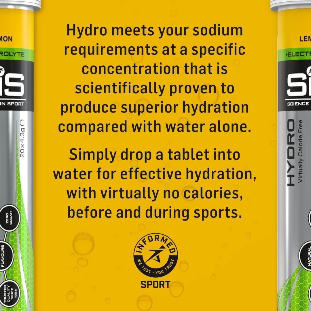 Science In Sport Lemon Flavour Hydro Hydration Tablets | 60 ...