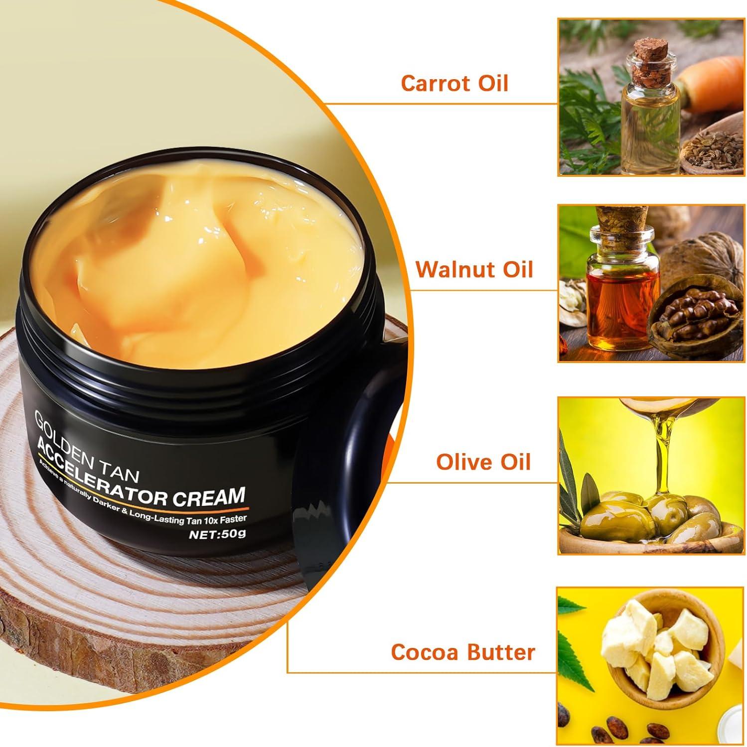 Tanning Accelerator Cream 50g | Long Lasting Sunbed & Outdoor Sun ...