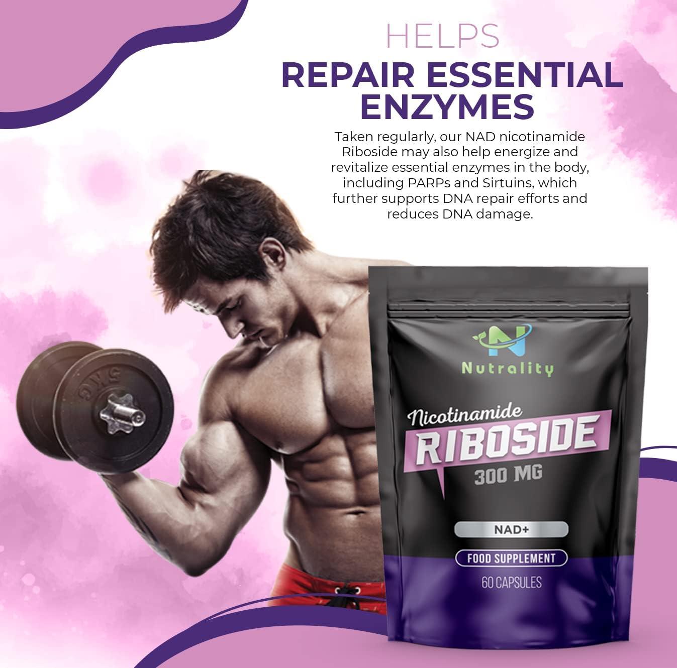 Nutrality Nicotinamide Riboside Supplement 300mg - NAD+ Cell ...