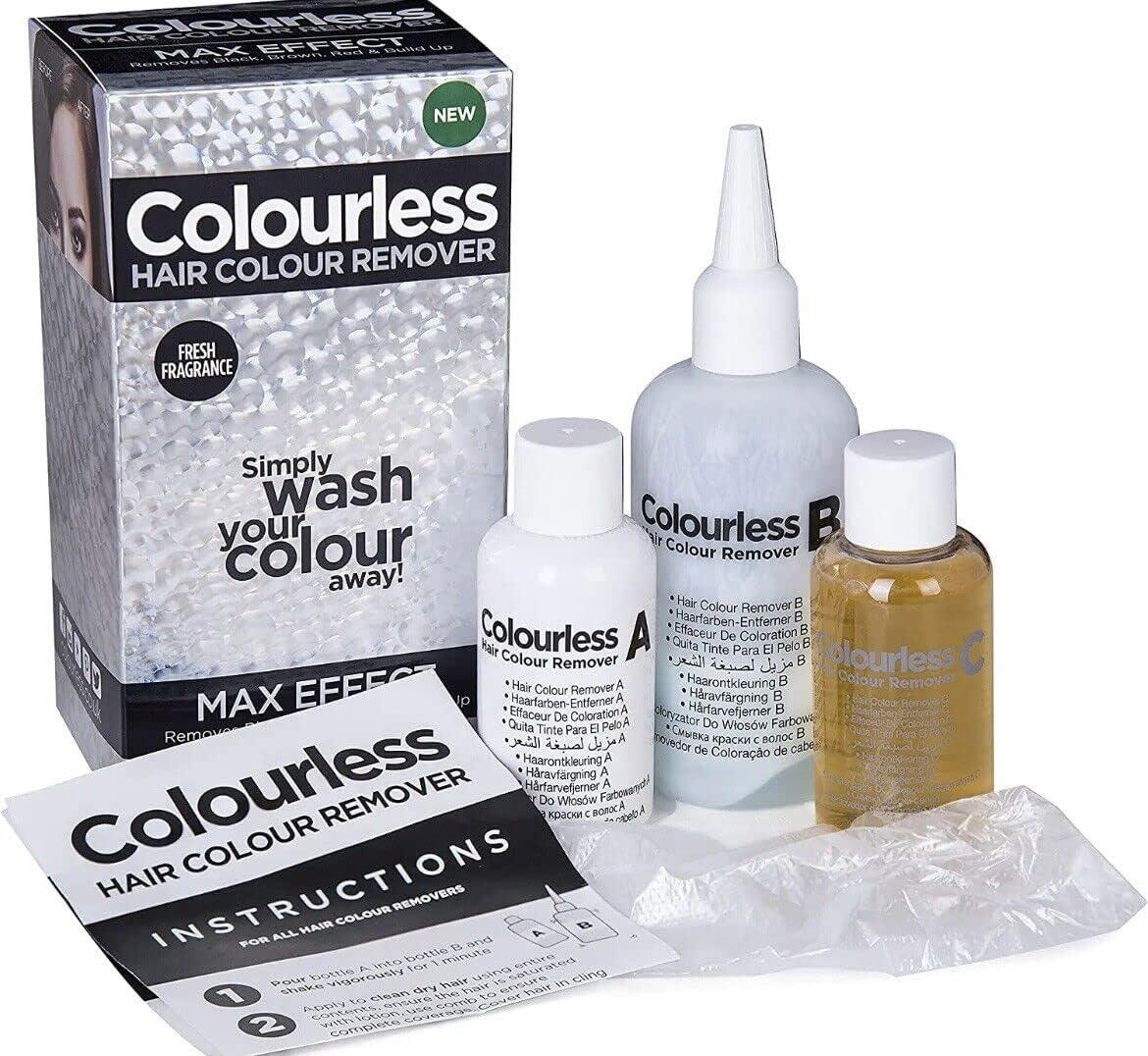 Colourless Max Effect Hair Colour Remover Black - Professional Hair ...