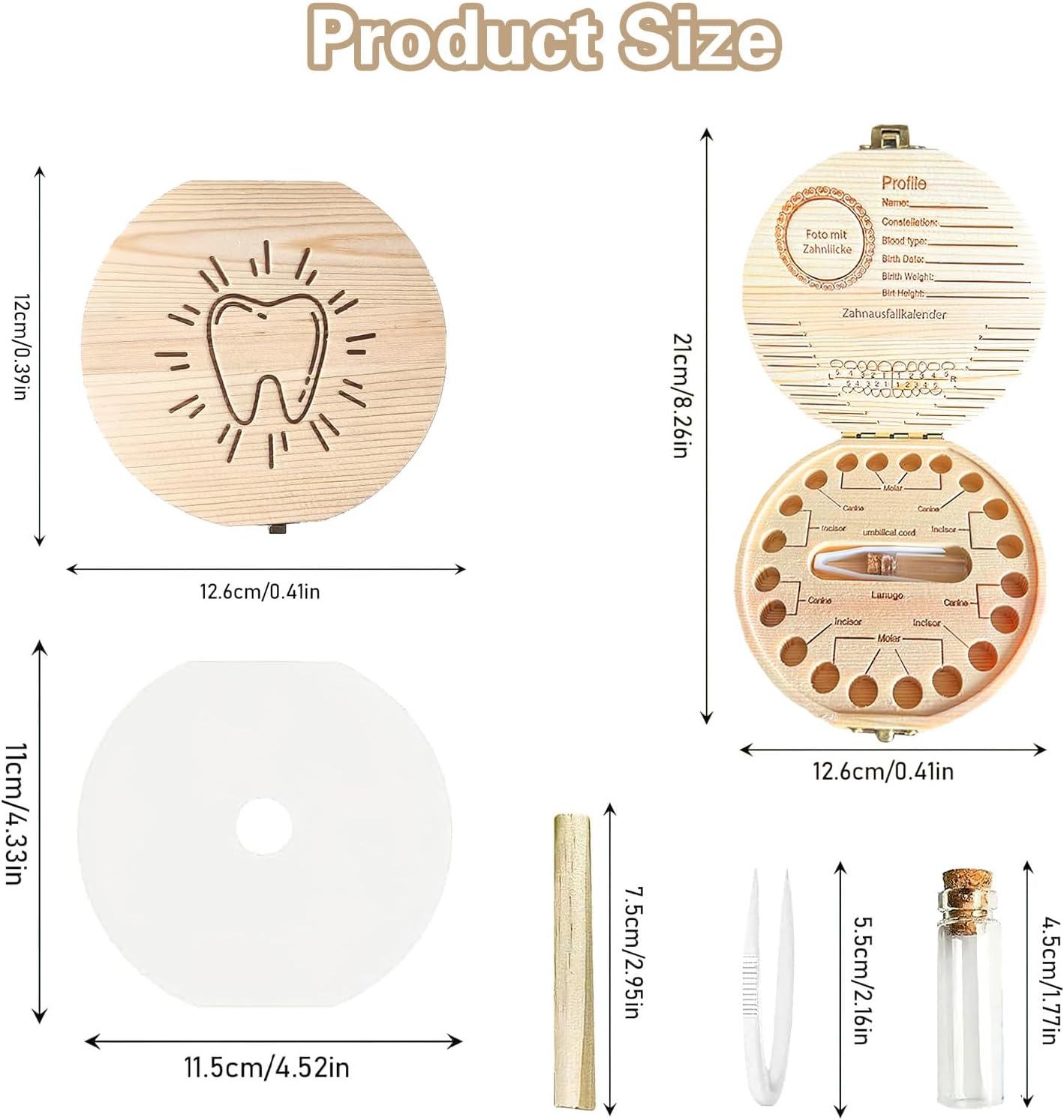 Mooshy Tooth Box for Girls - Personalized Milk Tooth Cubes & Wooden ...