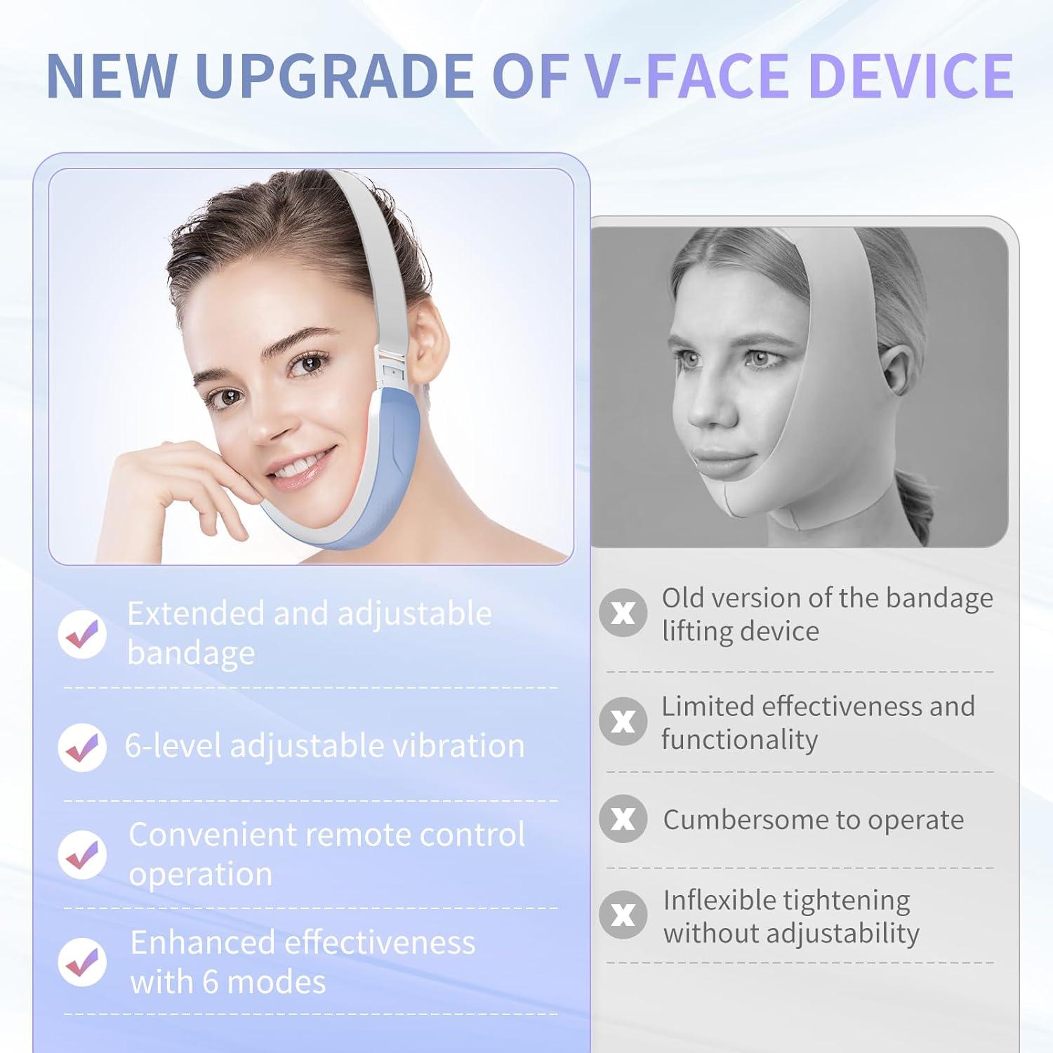 Anlan Electric V-Face Shaping Massager - EMS Facelifting Device with ...