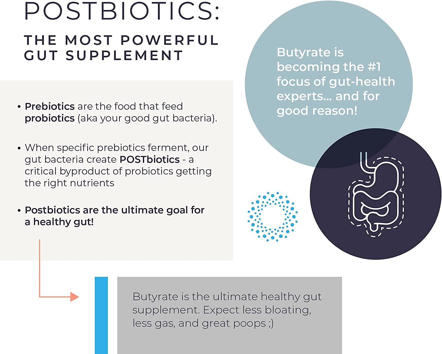 BodyBio Gut Health Supplement: Butyrate + Sodium - 100 Caps | Ultimate ...