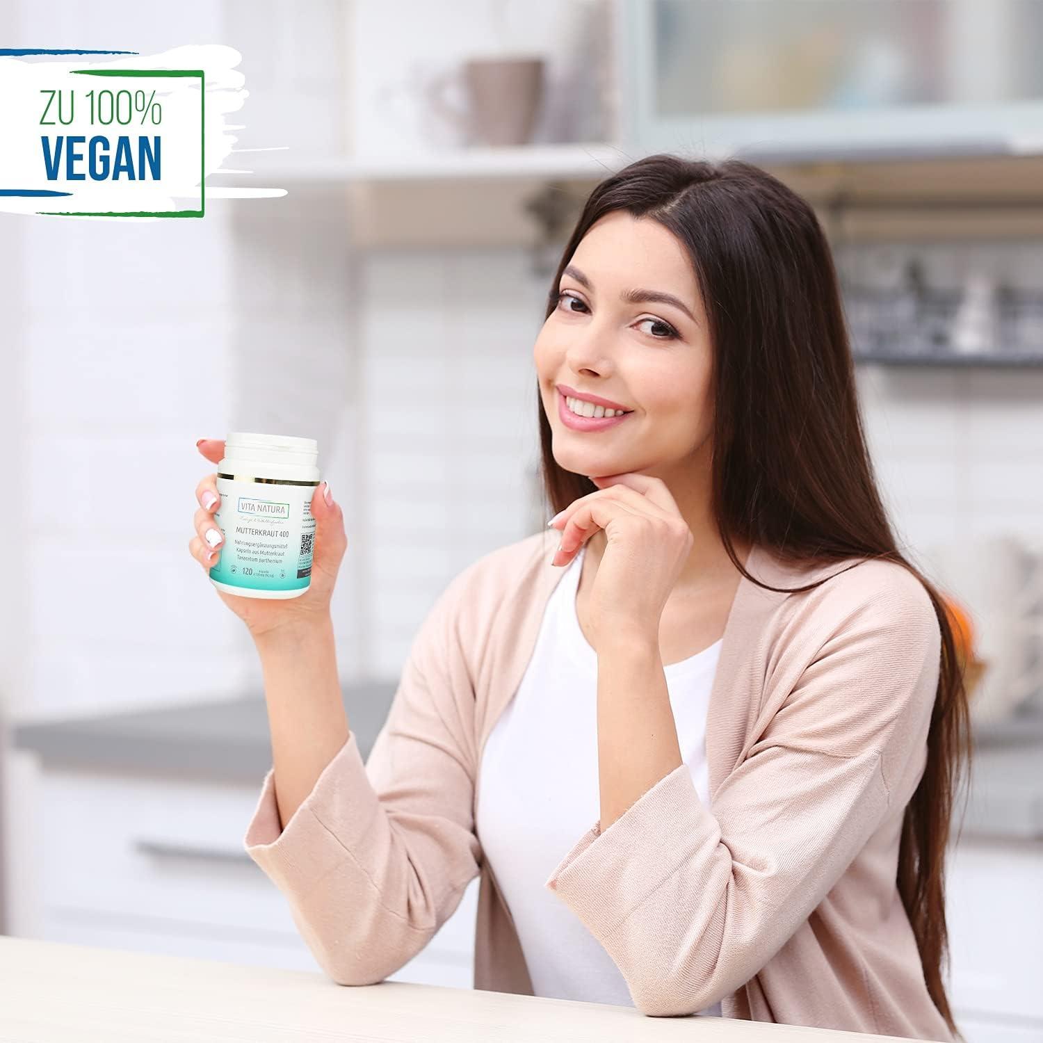 Vita Natura Maternity Herb 400 - Organic High-Dose Capsules - 120 Vegan ...