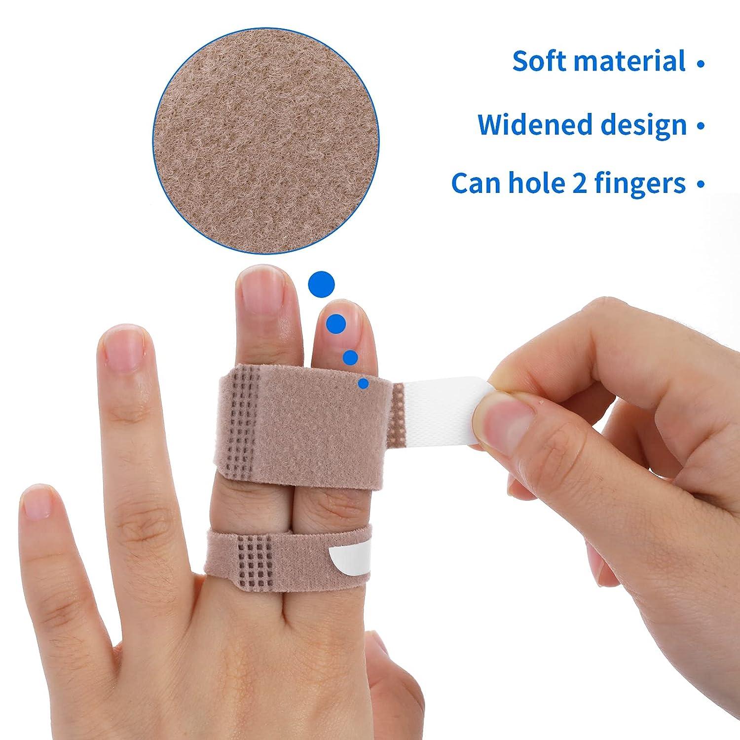 WLLHYF 10 PCS Fabric Finger Toe Wraps - Cushioned Bandages for Sprained ...