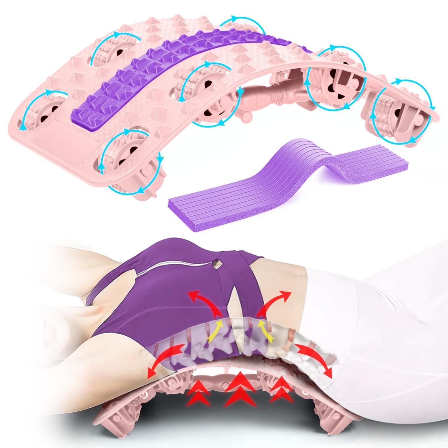 Back Extensor 2024 - Adjustable Multi-Level Spinal Support with Massage ...