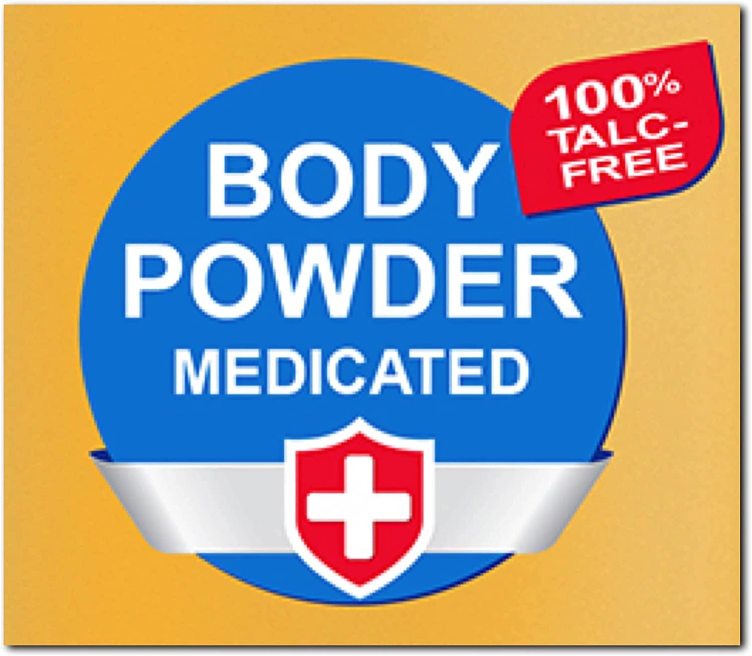 2 pc Medicated Body Powder 8 oz | Triple Action Relief, Talc-Free ...
