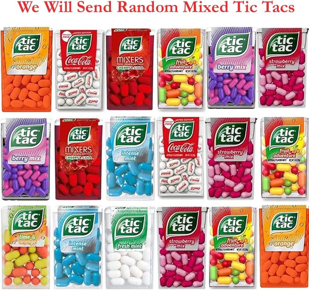 Tic Tac Variety Flavours Mixed Sweets 18g - Random Mixed Tic Tac Sweets ...