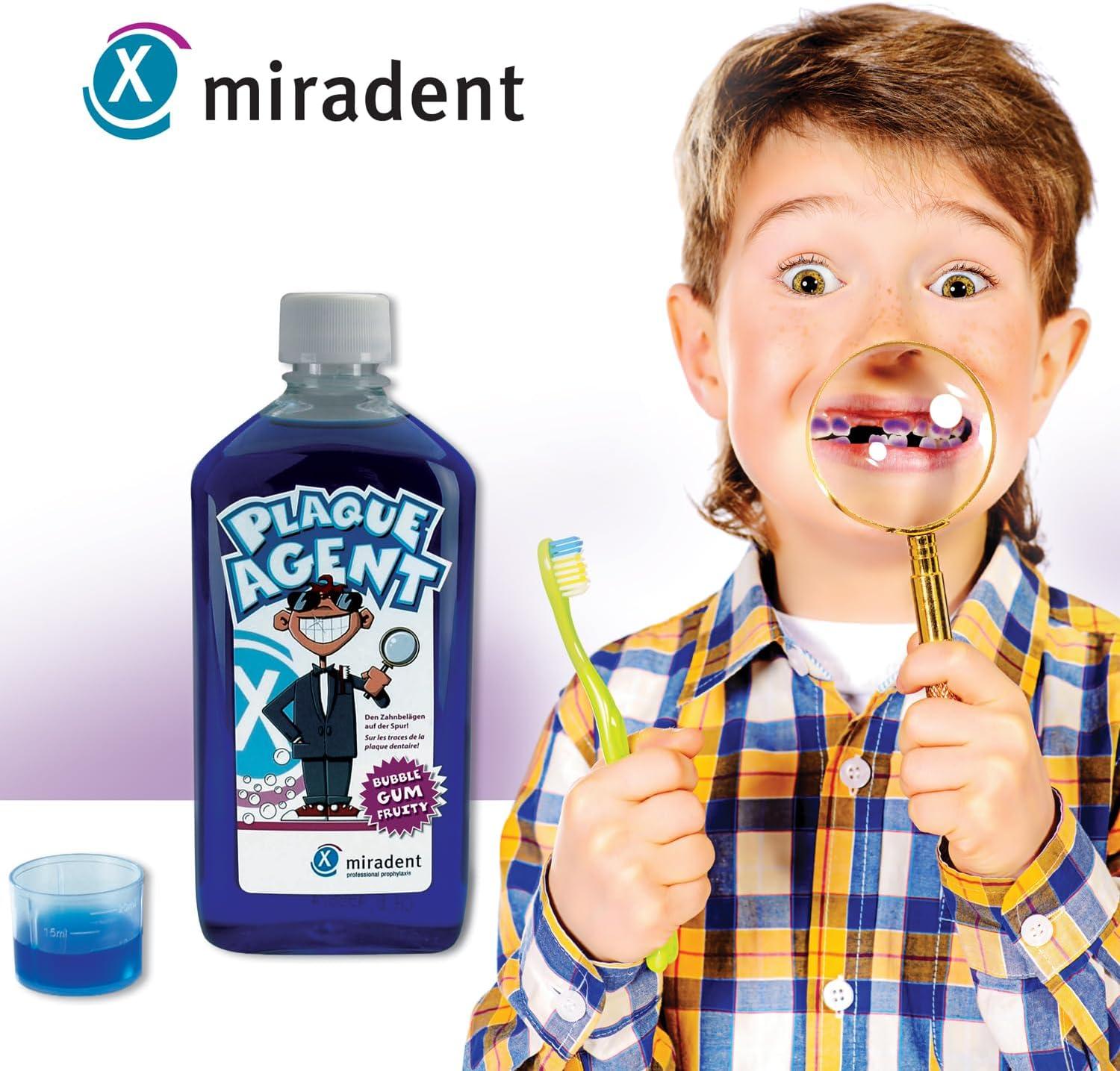 Miradent Plaque Agent 500 ml - Effective Plaque Control for Children ...