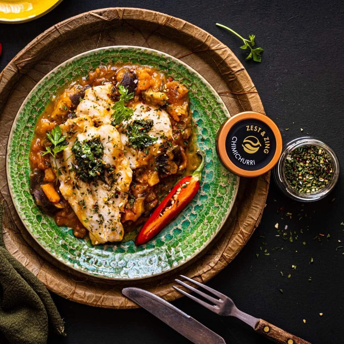 ZEST & ZING Chimichurri Steak Rub (Coarse) 10g Spice Jar - Premium BBQ ...