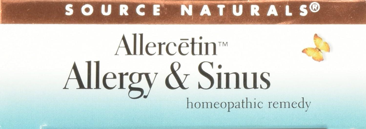 Source Naturals Allercetin Allergy & Sinus Homeopathic Tablets 48ct ...