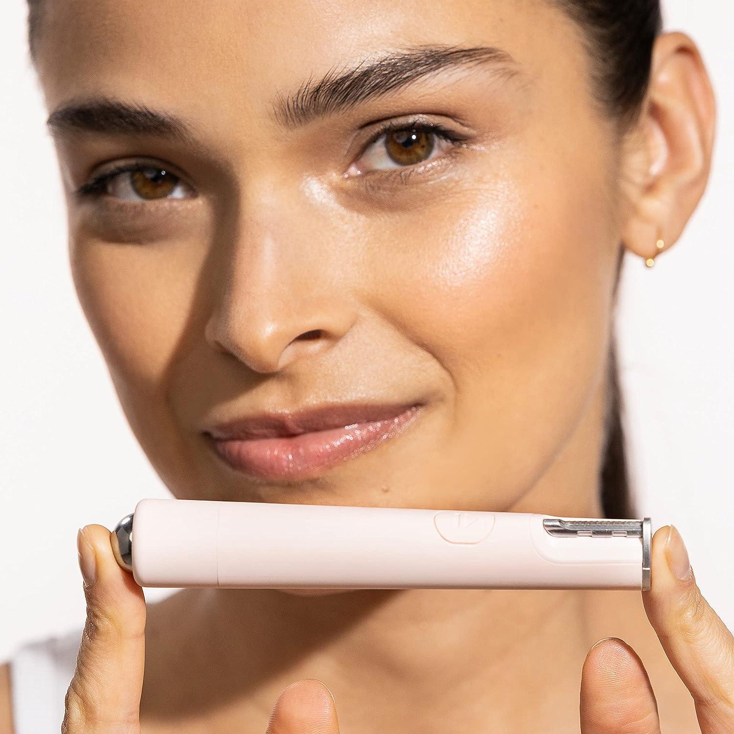 DERMAFLASH Mini Dermaplaning Tool - Precision Peach Fuzz Removal (Blush ...