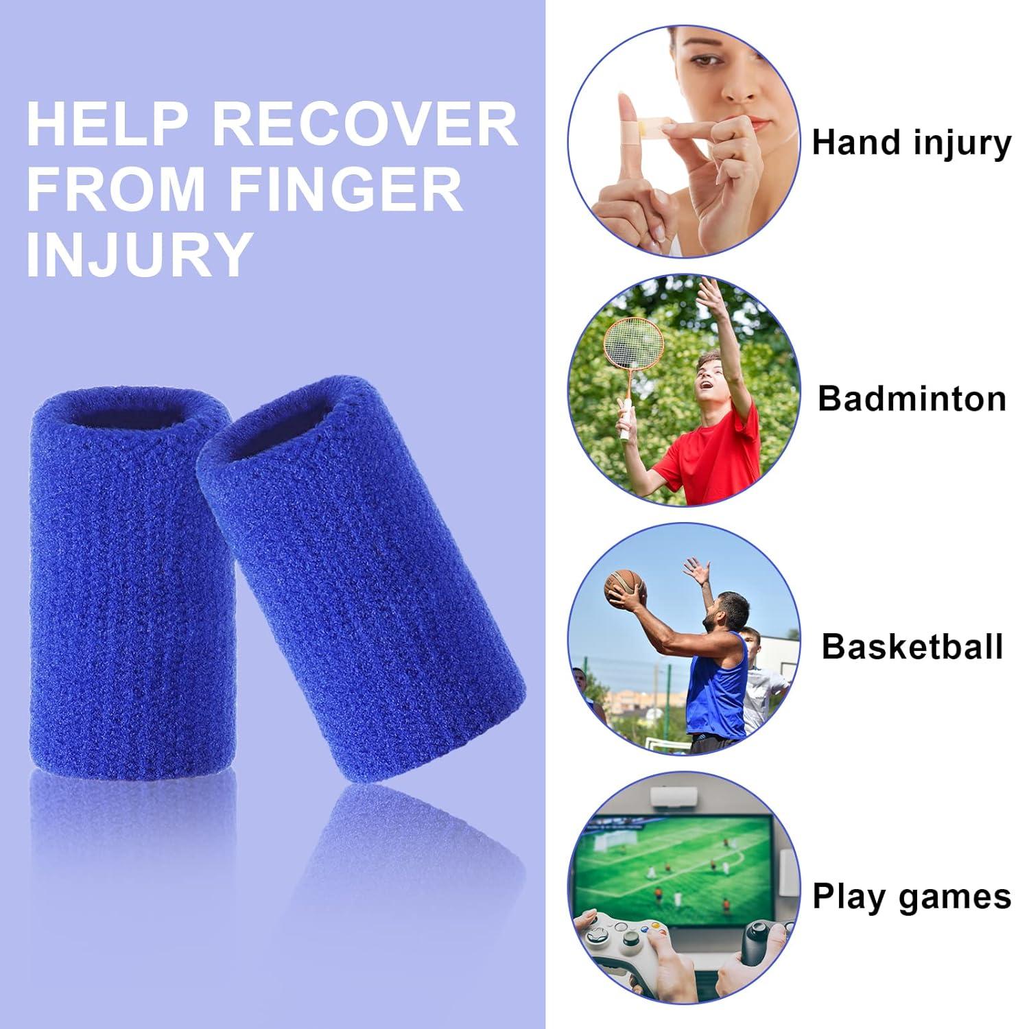 Heyu-Lotus 10 Pcs Finger Compression Sleeves for Arthritis and Swelling ...