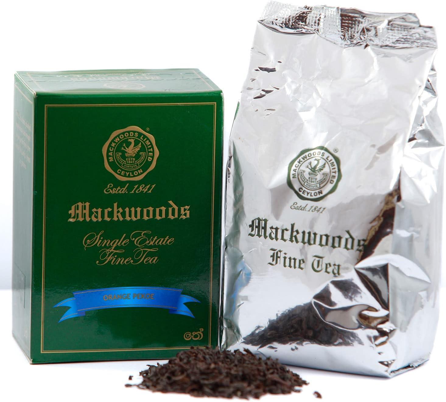 CEYLON BLACK TEA MACKWOODS SINGLE ESTATE LOOSE LEAF ORANGE PEKOE (OP ...