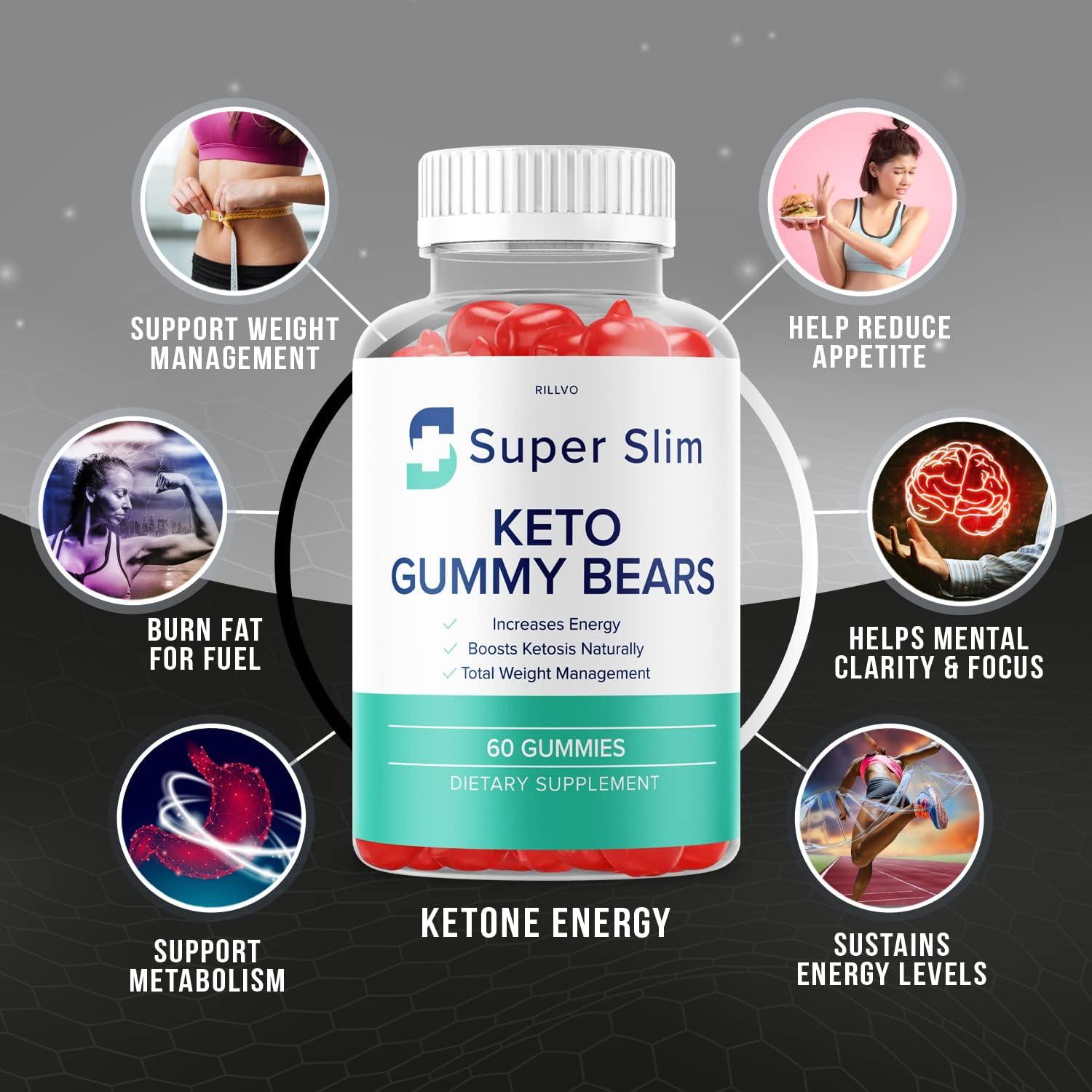Super Slim Keto ACV Gummy Bears - Advanced Formula (60 Gummies) | Buy ...