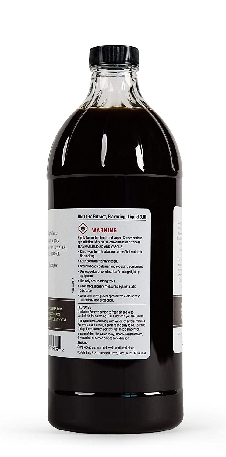 Rodelle Pure Vanilla Extract 32oz - Premium Quality Vanilla for Baking ...
