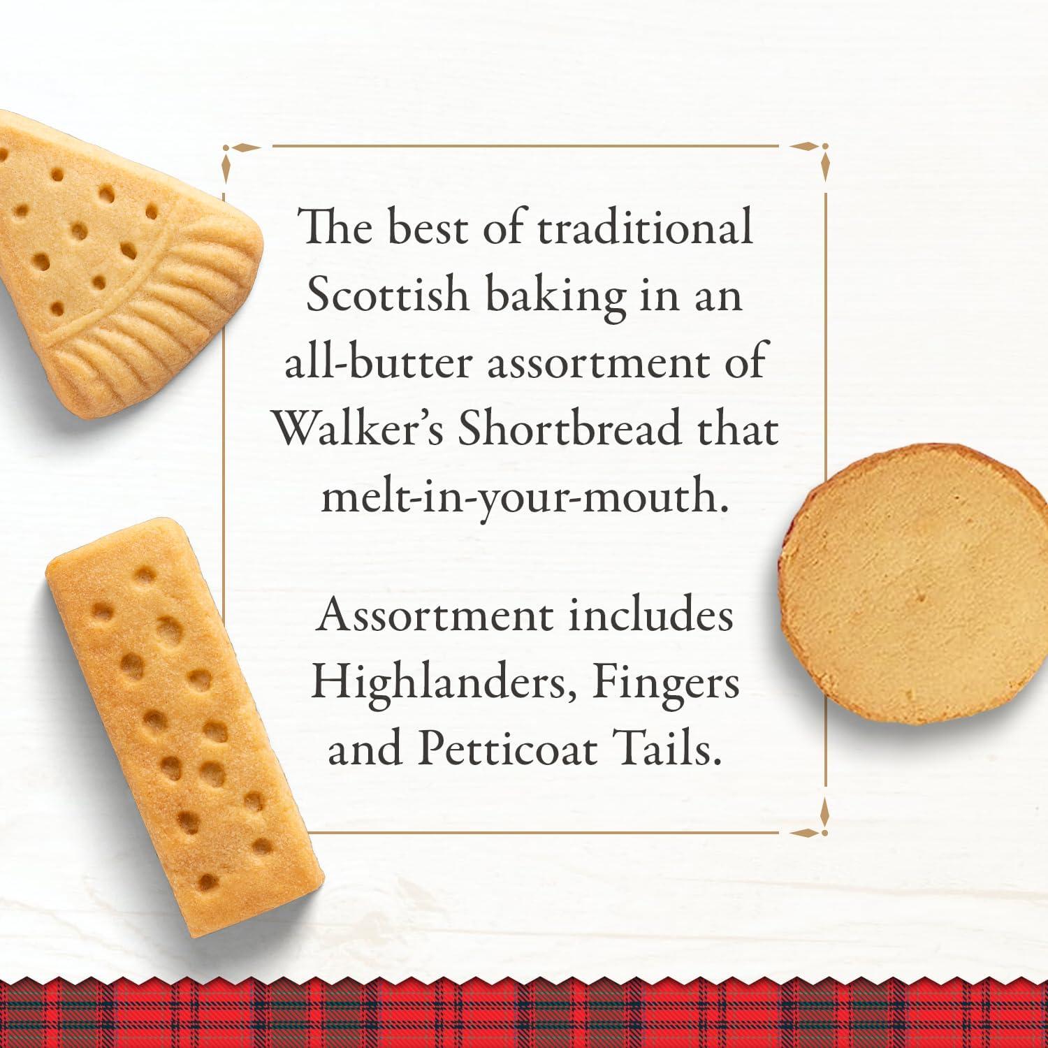 Walkers Shortbread Assortment Traditional Scottish Recipe 500g (Pack of ...