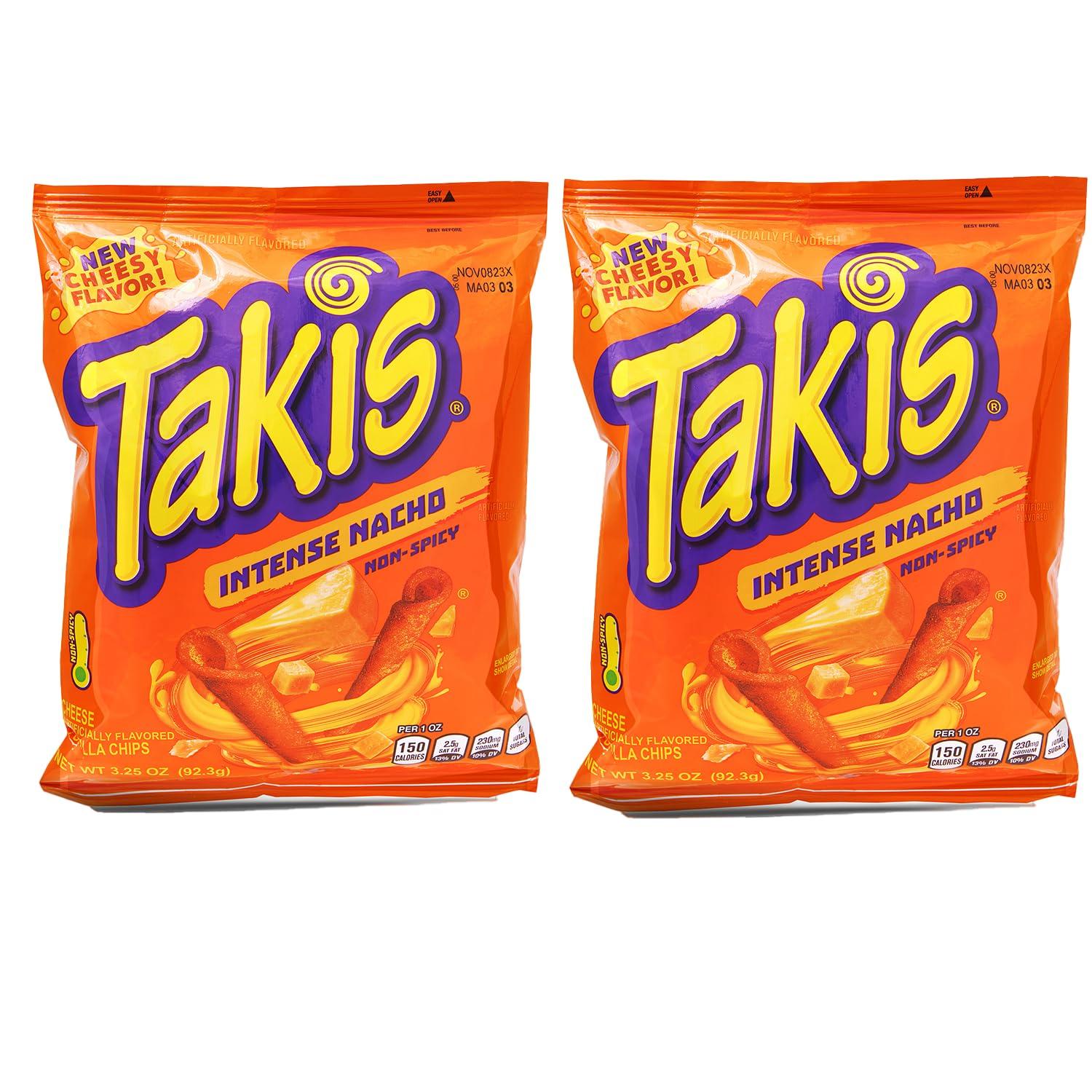 Generisch Takis Nacho Intense Tortilla Chips 92g Mexico Pack of 2 | Buy ...