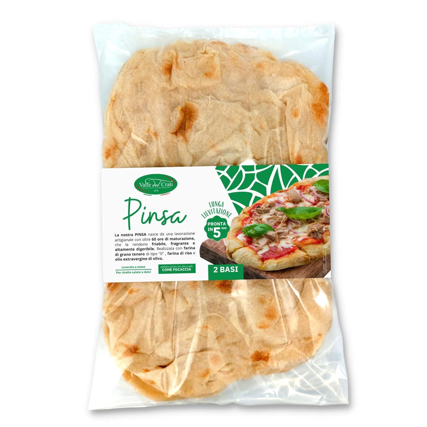 Valle Del Crati 12 Italian Pinsa Bases - Pre-Cooked Ready in 5 Minutes ...