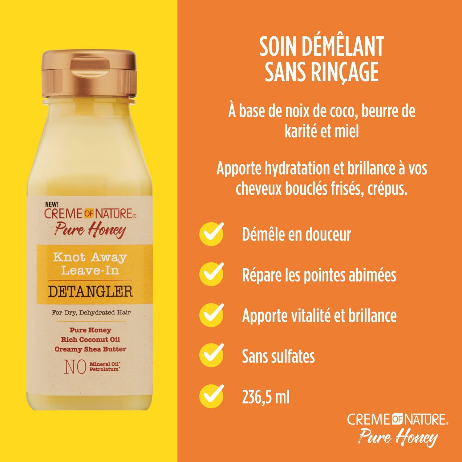 Creme of Nature Knot Away Leave-in Detangler - Pure Honey, Coconut Oil ...