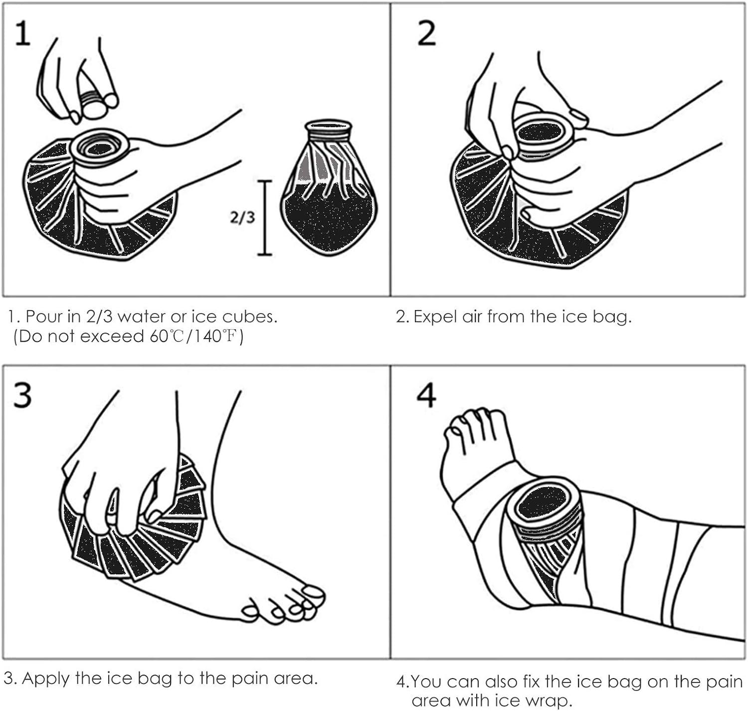 Reusable Ice Packs for Injuries - Cold Compress for Swelling, Bruises ...