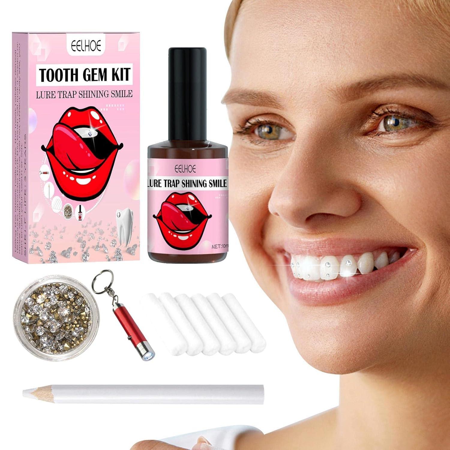 Premium Tooth Jewelry Set: DIY Tartar Gemstone Kit with Glue | Unique ...