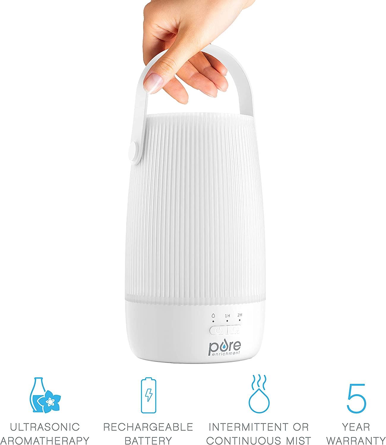 Pure Enrichment PureSpa Zen Cordless Essential Oil Diffuser - Portable ...