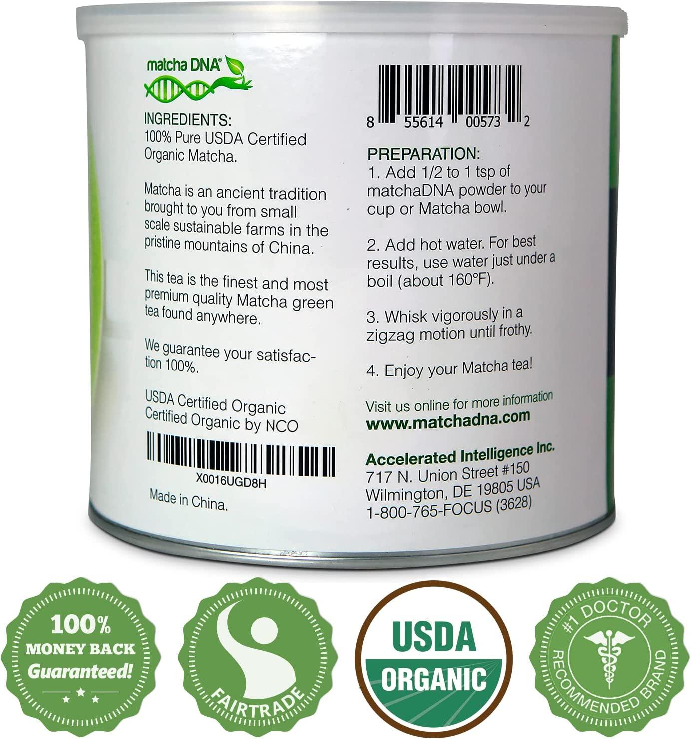 Organic 1 LB Matcha Green Tea Powder - 100% Pure USDA Certified - No ...