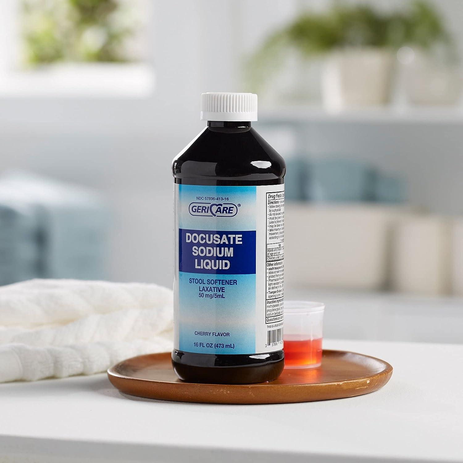 McKesson Geri-Care Docusate Sodium Liquid 50mg 16 fl oz - Stool ...