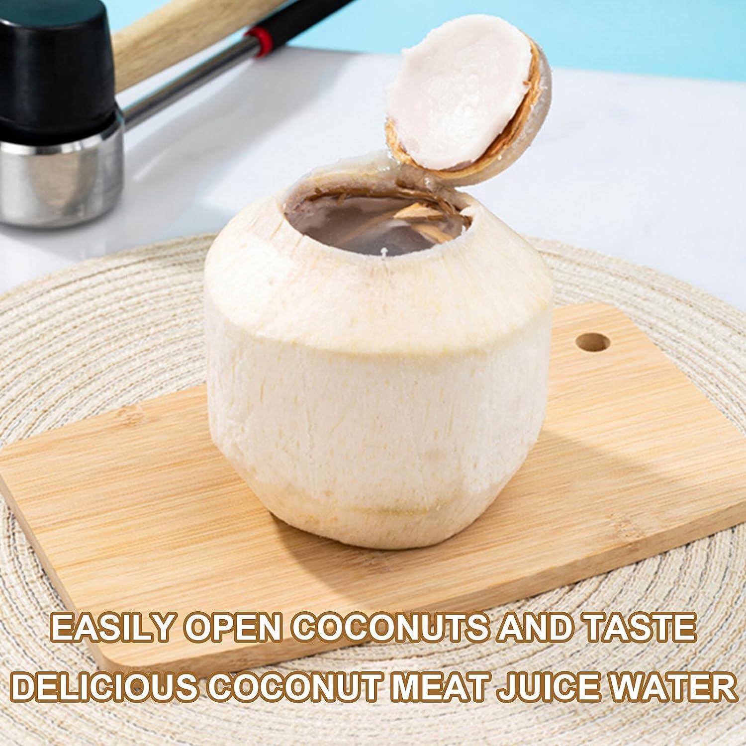 Petyoung Coconut Opener Tool Set Stainless Steel Coconut Opener with ...