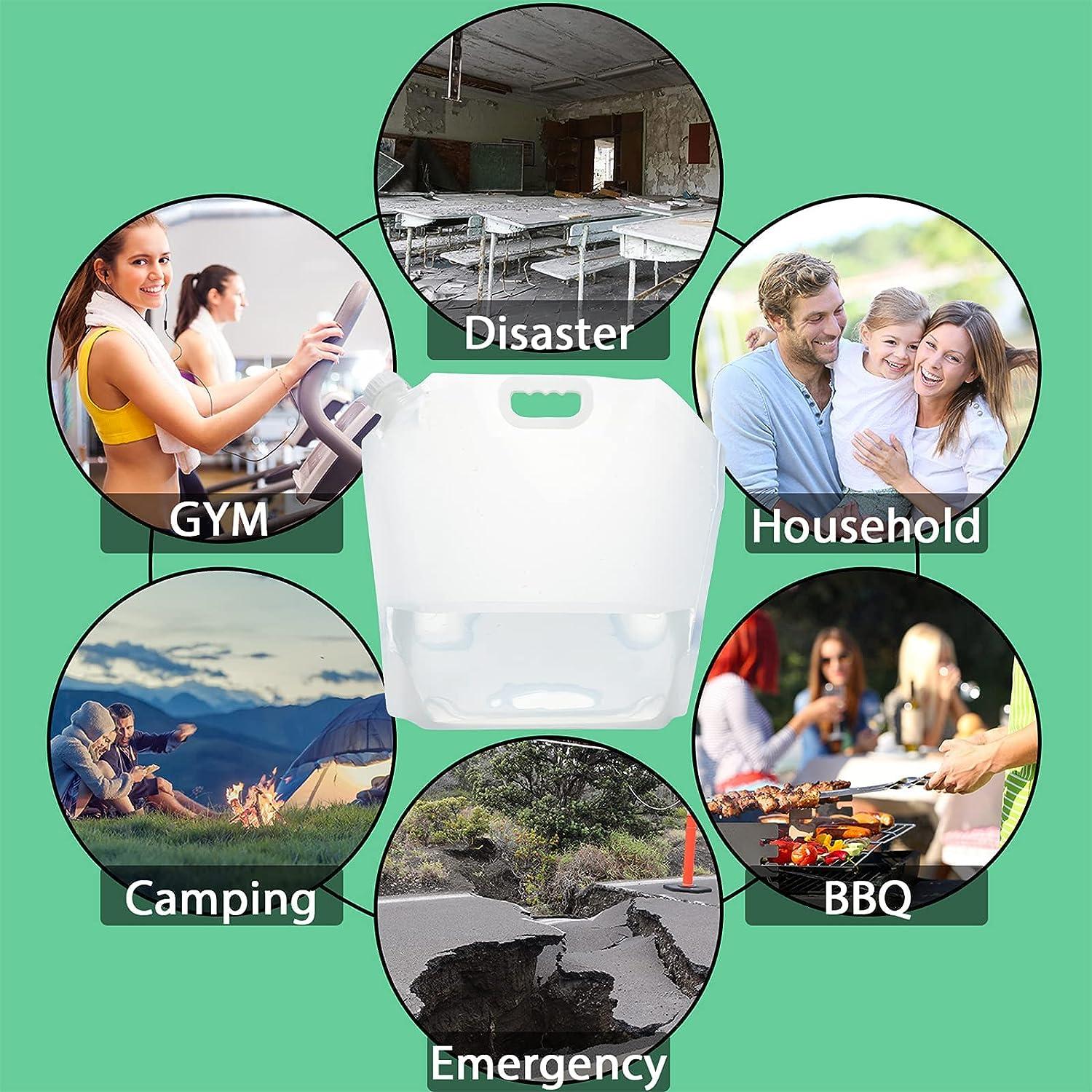 20.8 Gallon Water Storage Containers - Foldable BPA-Free Bags - 8PCS 2. ...