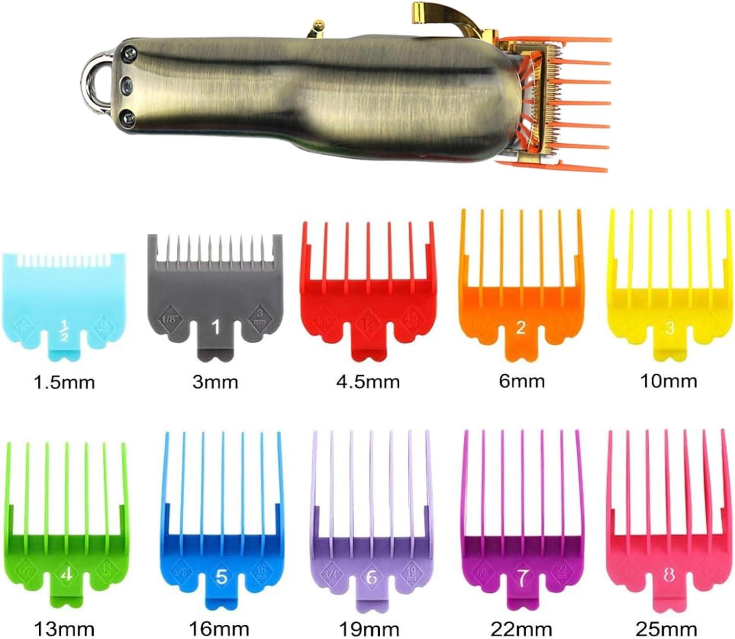 10pcs Wahl Professional Hair Clipper Guide Combs Replacement Guards - Assorted Colors | Buy Now ...