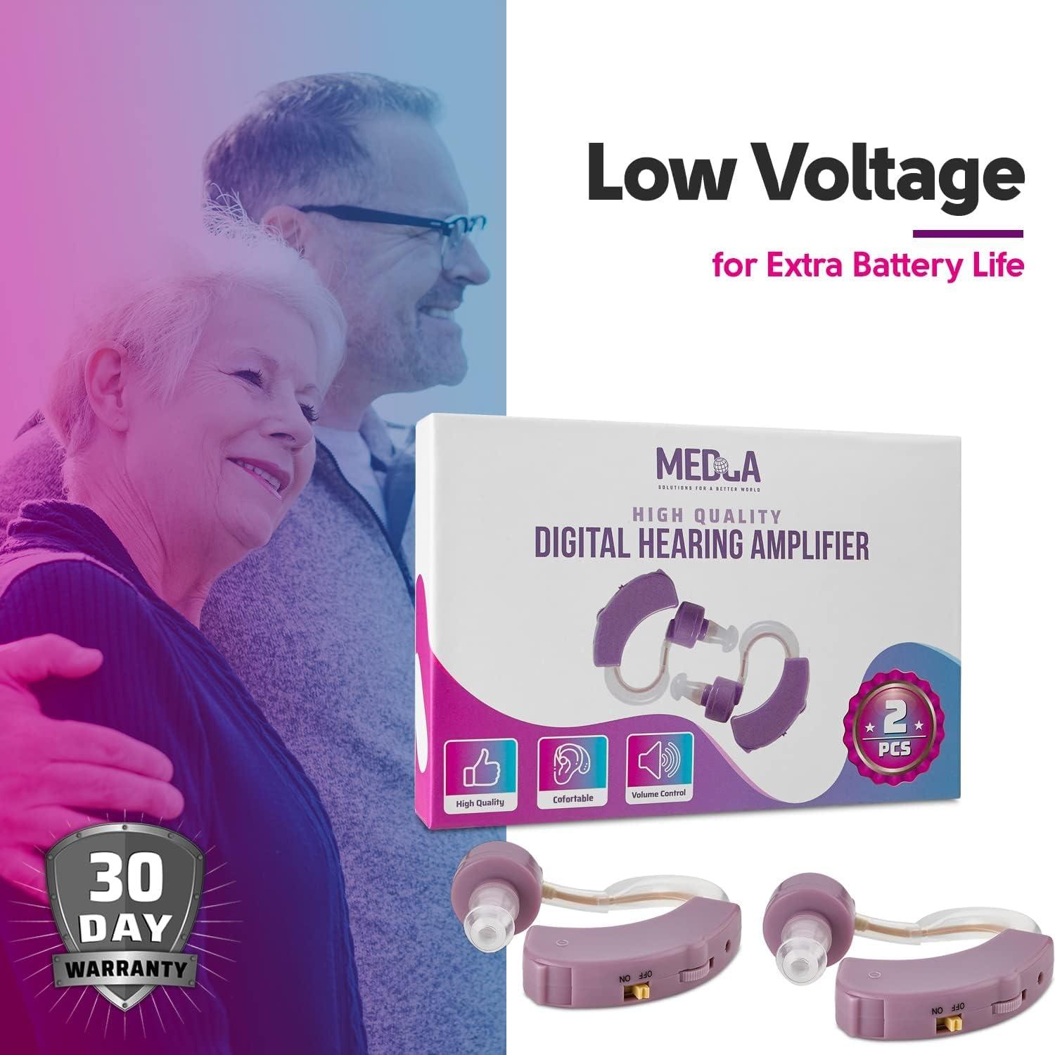 Set of 2 Small Noise-Reducing Digital Devices for Adults, Seniors ...