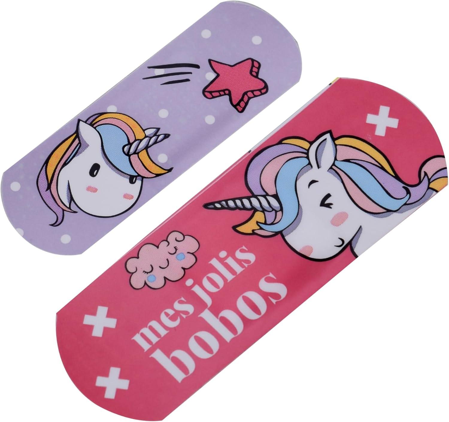 Unicorn Children's Plaster - 12 Pieces in Metal Storage Box | Beautiful Design for Kids | Ideal ...