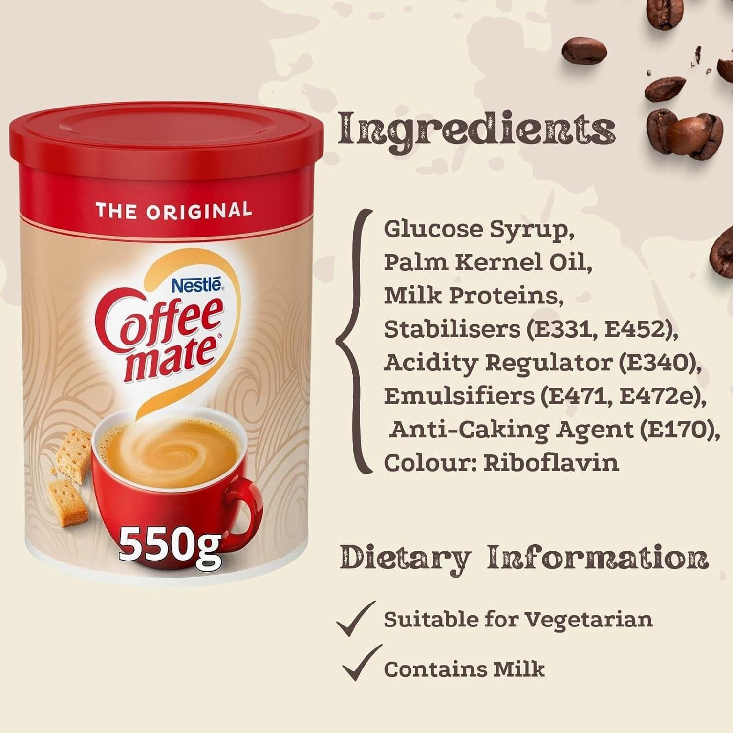 Coffee Mate Bundle With 2x Nestle Coffee Mate Coffee Whitener 550g