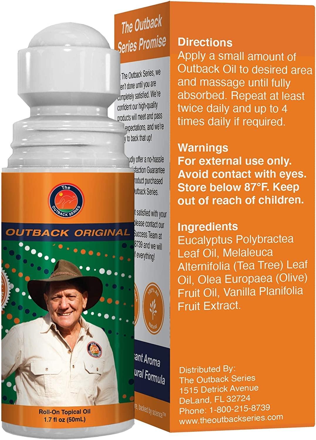 Outback Pain Relief Roll-On Oil 50mL - Natural Topical Pain Reliever ...