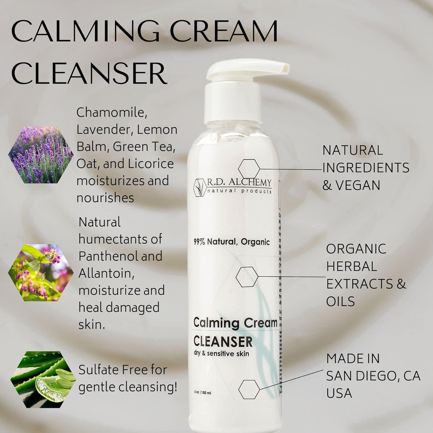100% Natural Calming Cream Cleanser - RD Alchemy | Sulfate Free Face ...
