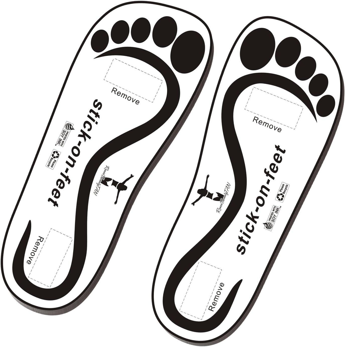 60Pairs(120feets) Spray Tanning DISPOSABLE STICKY FEET BLACK | Buy Now ...