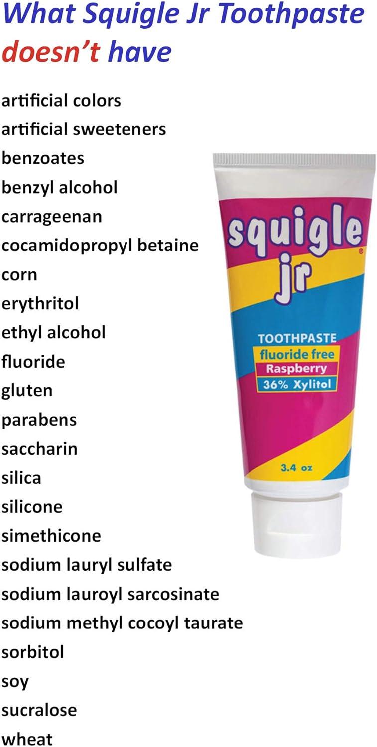 Squigle Jr Toothpaste - 2 Pack for Infants & Toddlers | Prevents ...